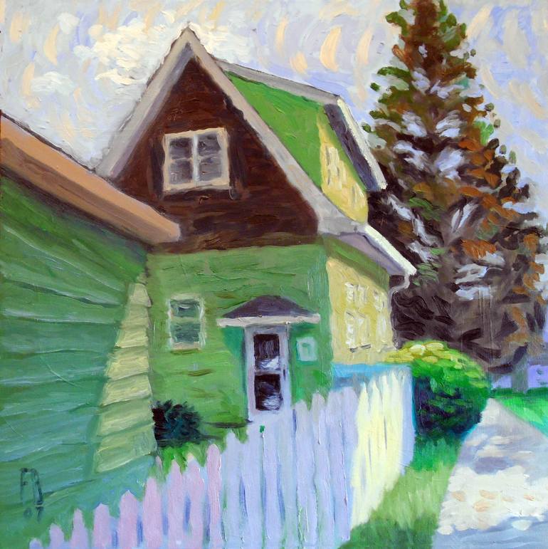 Green House Painting by Fred Bell | Saatchi Art