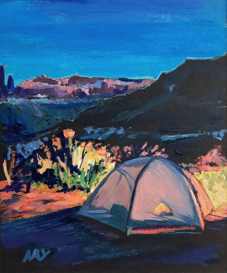 I Wanna Camp There Painting by Natalya Vytovtova | Saatchi Art