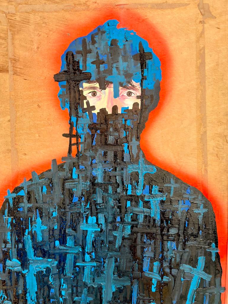 Crosses Painting by David Tipping | Saatchi Art