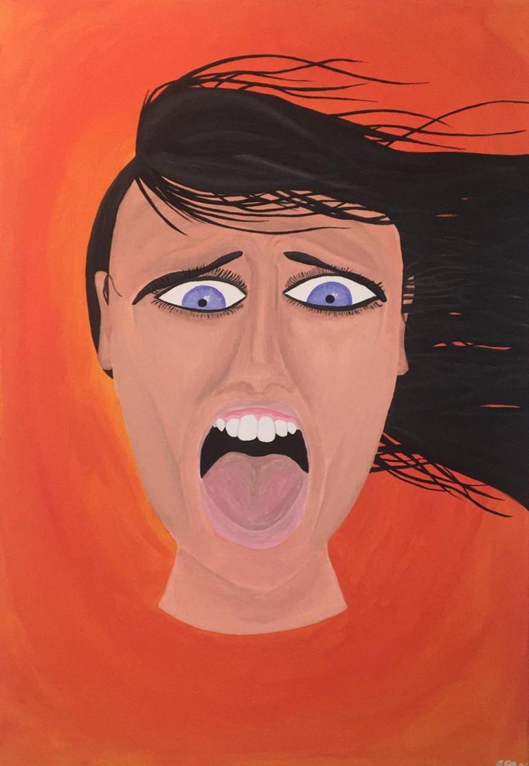 Hysteria Painting by Andrea Ghelfi | Saatchi Art