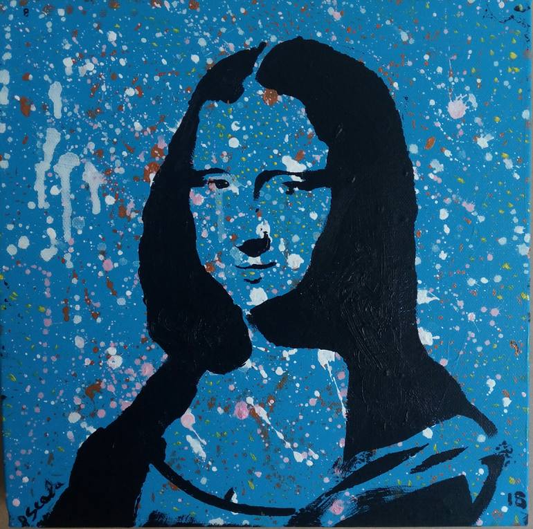 Gioconda dripping Painting by Scala Roberto | Saatchi Art