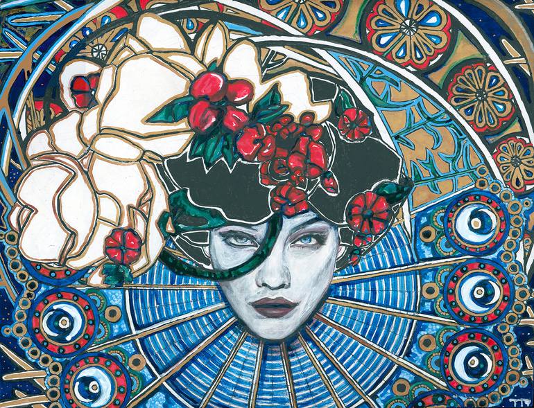 Many Faces-1 Painting by Tiffany Rankin | Saatchi Art