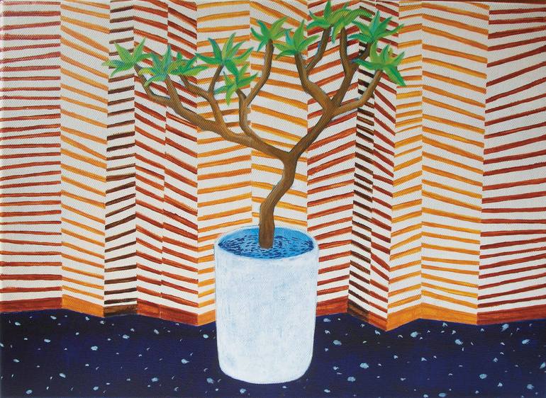 Stripped Wood Painting by Alison Huang | Saatchi Art