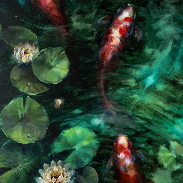 koi carp Painting by Iraida Smirnova | Saatchi Art