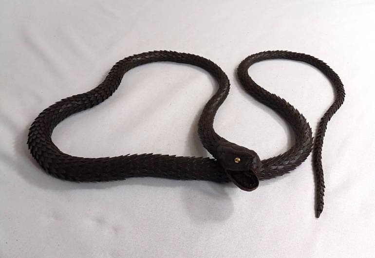 Jizai Okimono snake 2021 Sculpture by Mariusz Milewski | Saatchi Art