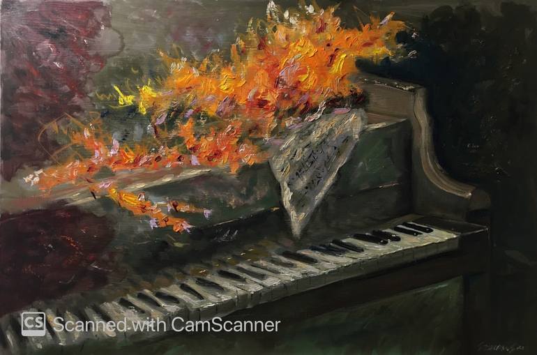 Prelude in C-sharp minor (Rachmaninoff) Painting by Tamas Stonawski ...