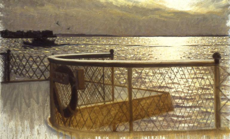 Staten Island ferry Painting by Robert O'Rorke | Saatchi Art