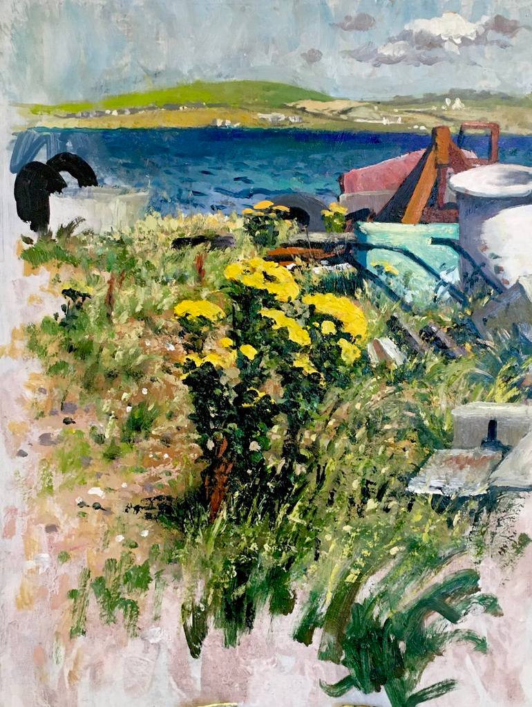 Detritus and flower Painting by Robert O'Rorke | Saatchi Art