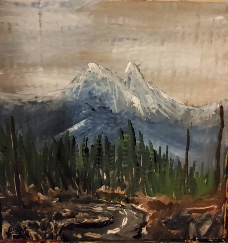 Blue and brown autumn Painting by Deborah Andi Allen | Saatchi Art