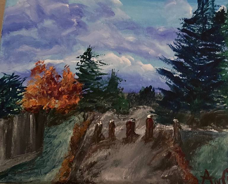 Rainy day Painting by Deborah Andi Allen | Saatchi Art