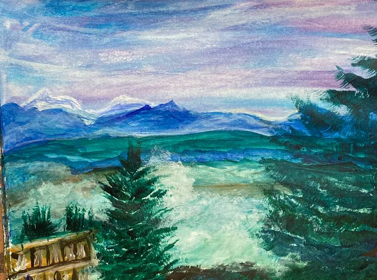 Misty Morning Painting by Deborah Andi Allen | Saatchi Art