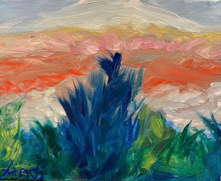 Orange Sky Painting by Deborah Andi Allen | Saatchi Art