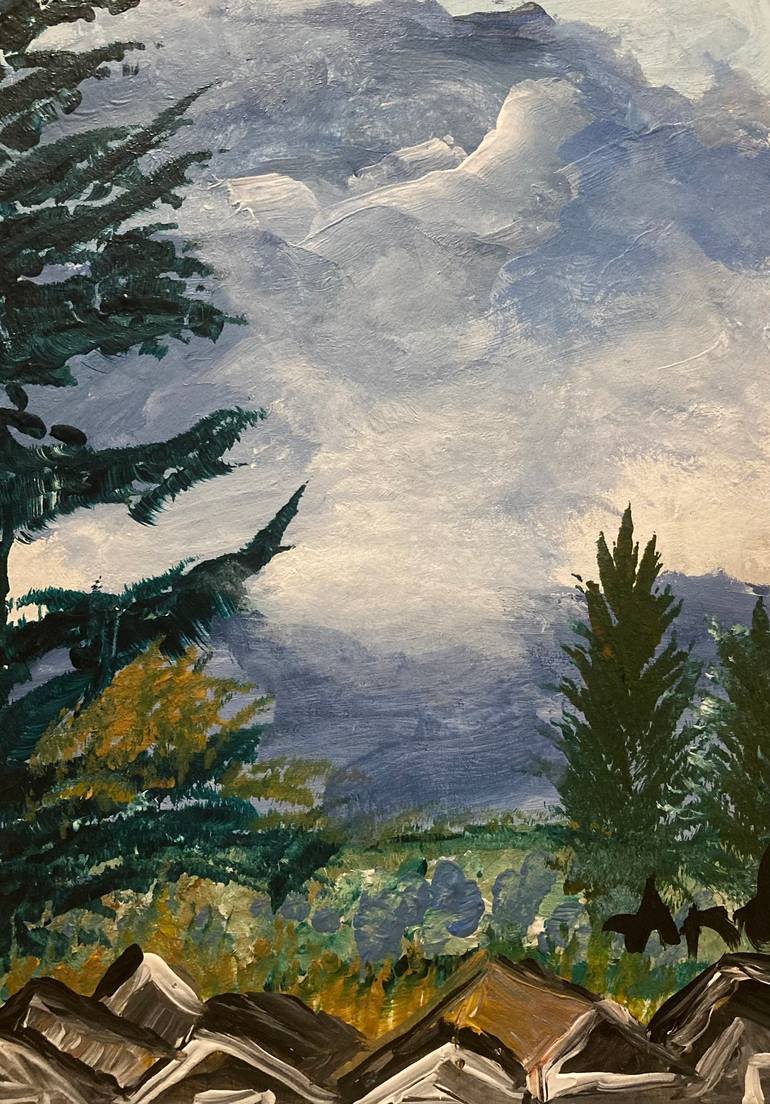 Sky Startle Painting by Deborah Andi Allen | Saatchi Art