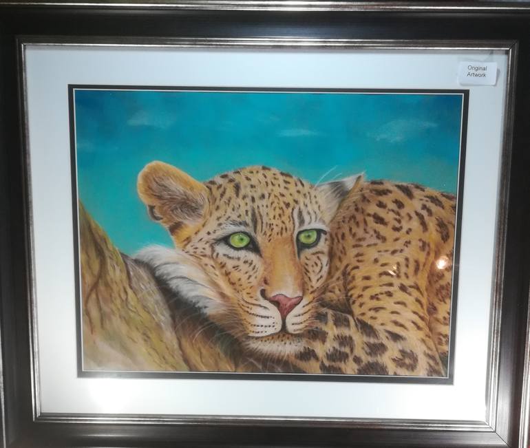 GREEN EYES Painting by mark strachan | Saatchi Art