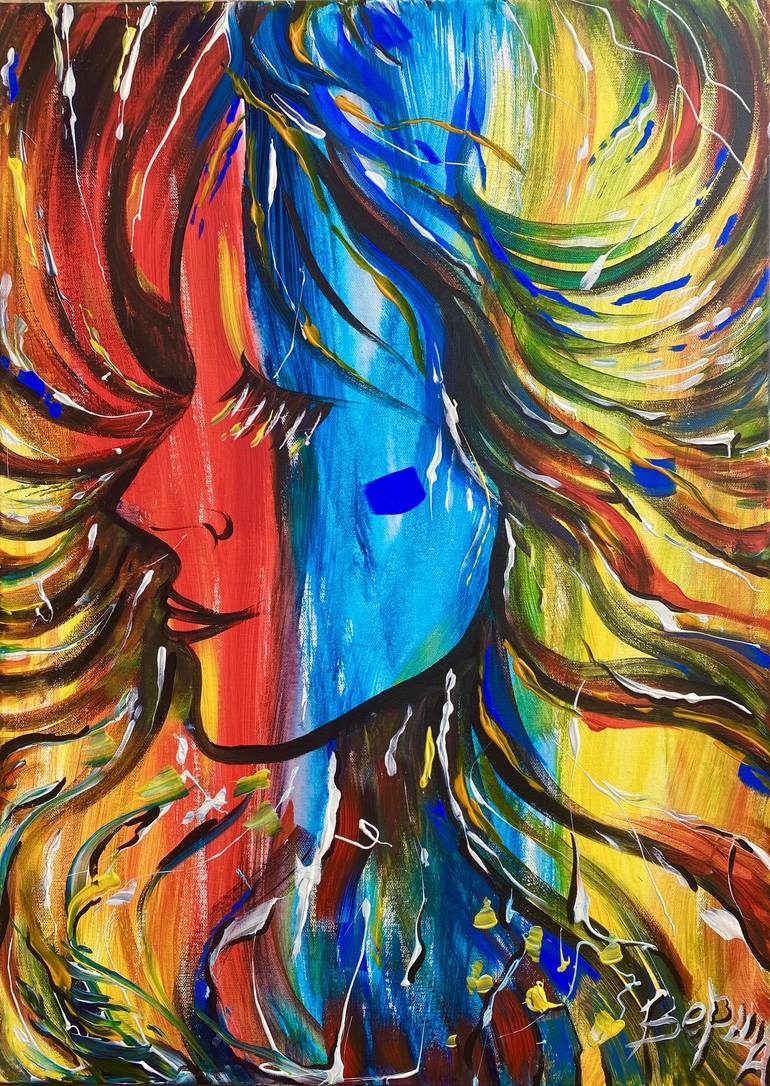 Profile Painting by Anna Vershinina | Saatchi Art