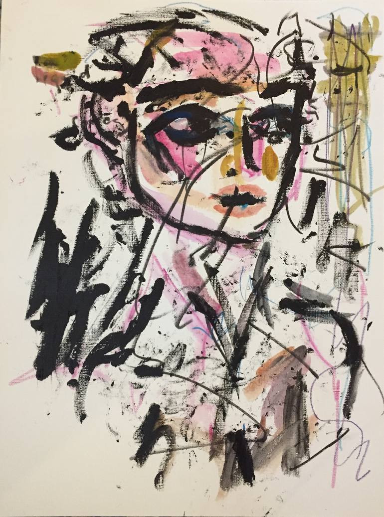 Portrait of V Painting by Francesca Fabiani | Saatchi Art