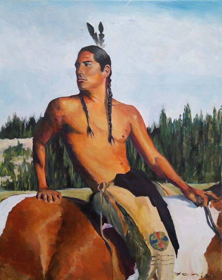 Apache Painting by Yanis Salimov | Saatchi Art