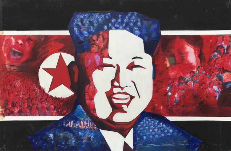 kim jong-un Painting by Angelo Toto | Saatchi Art