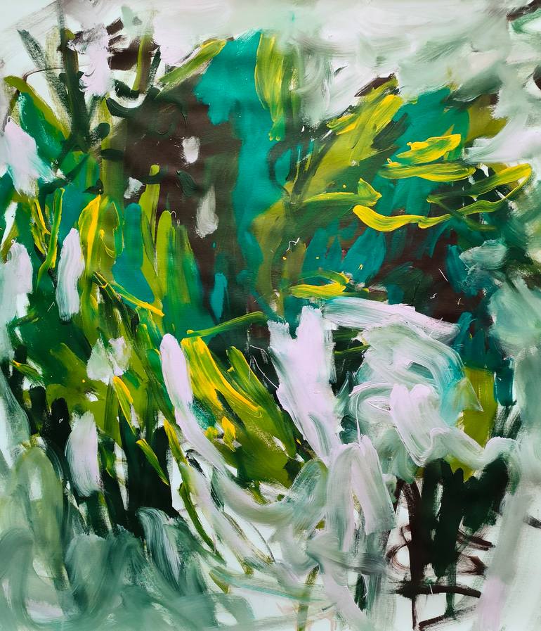 Green Nature Painting by Emily Starck | Saatchi Art