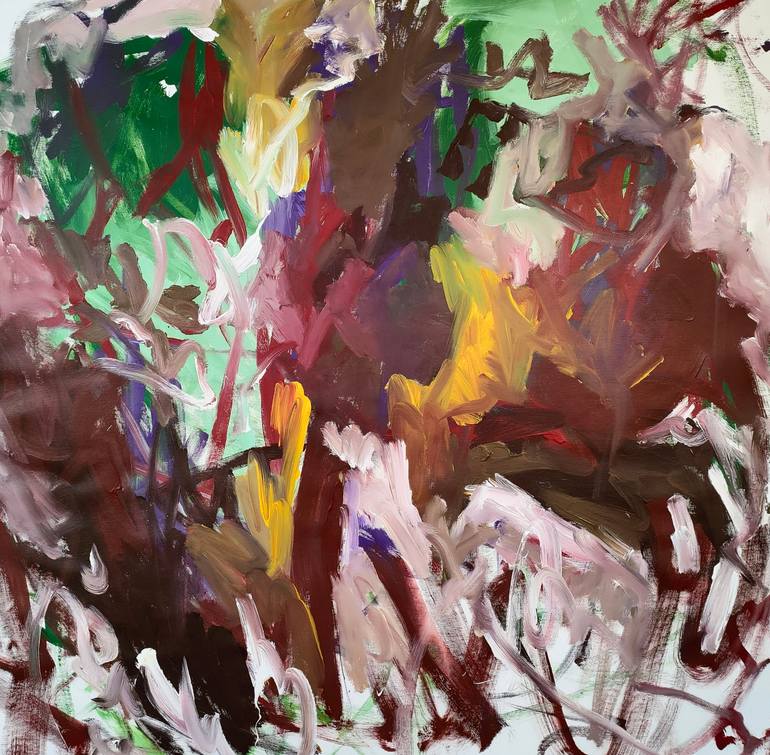 Forest path Painting by Emily Starck | Saatchi Art