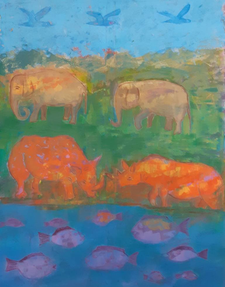 The Creation Painting by Elena Levinson | Saatchi Art