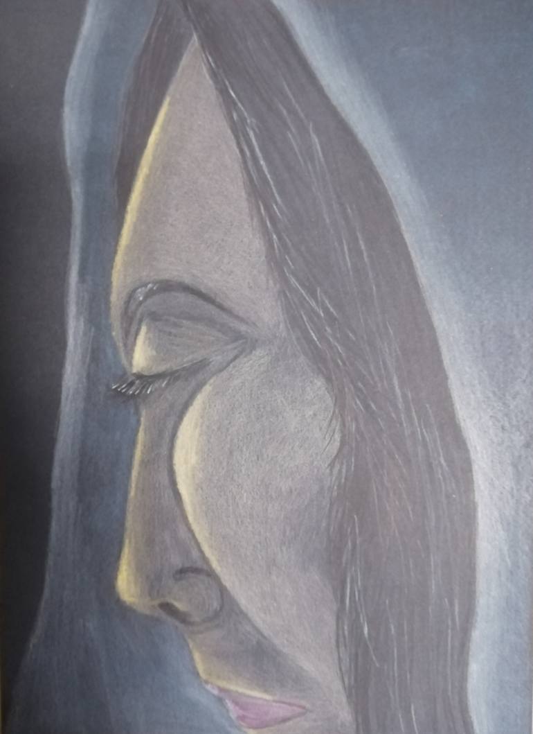 Humility Drawing by Anna Andura | Saatchi Art