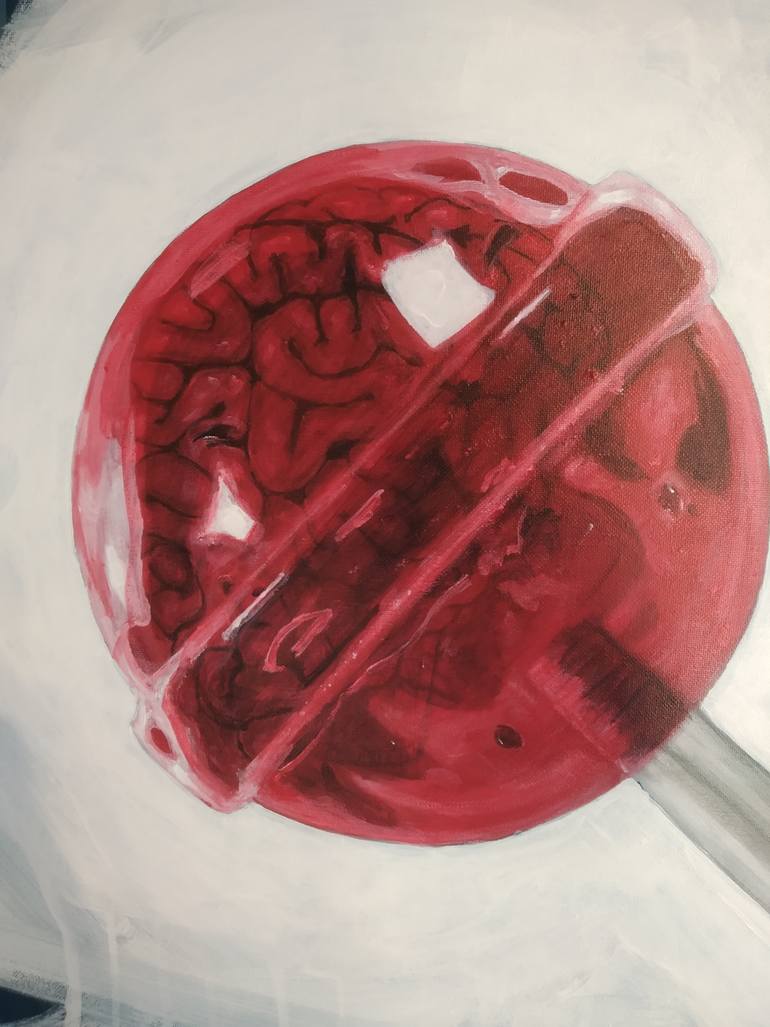 Brain lollipop II Painting by Sidney Perrier | Saatchi Art