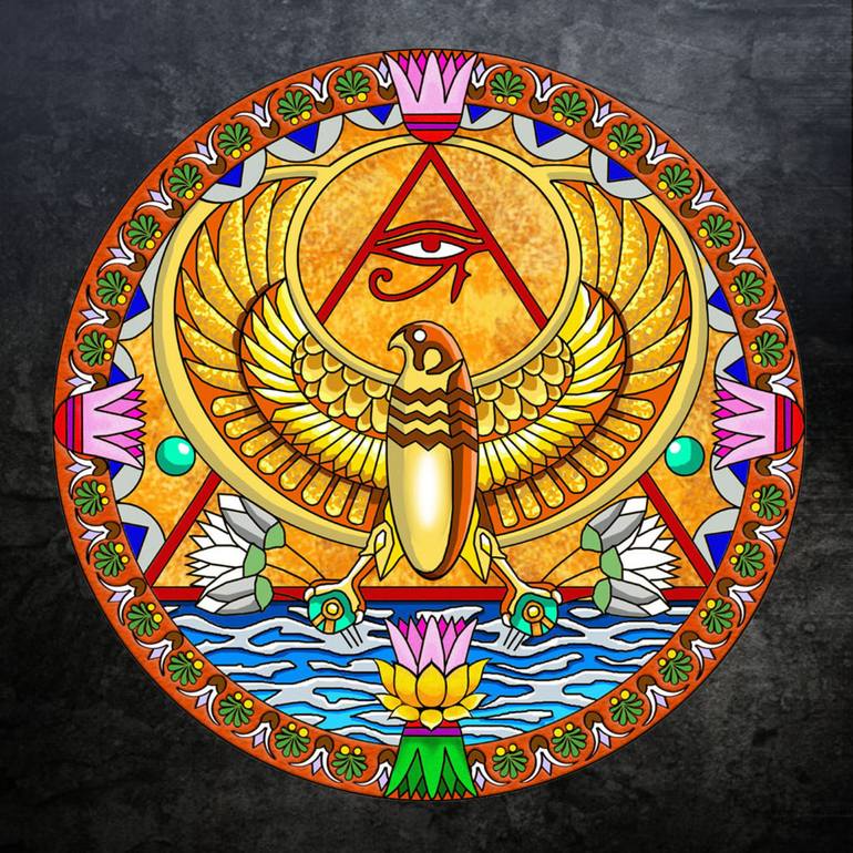 HORUS Painting by Laurent Neveu | Saatchi Art