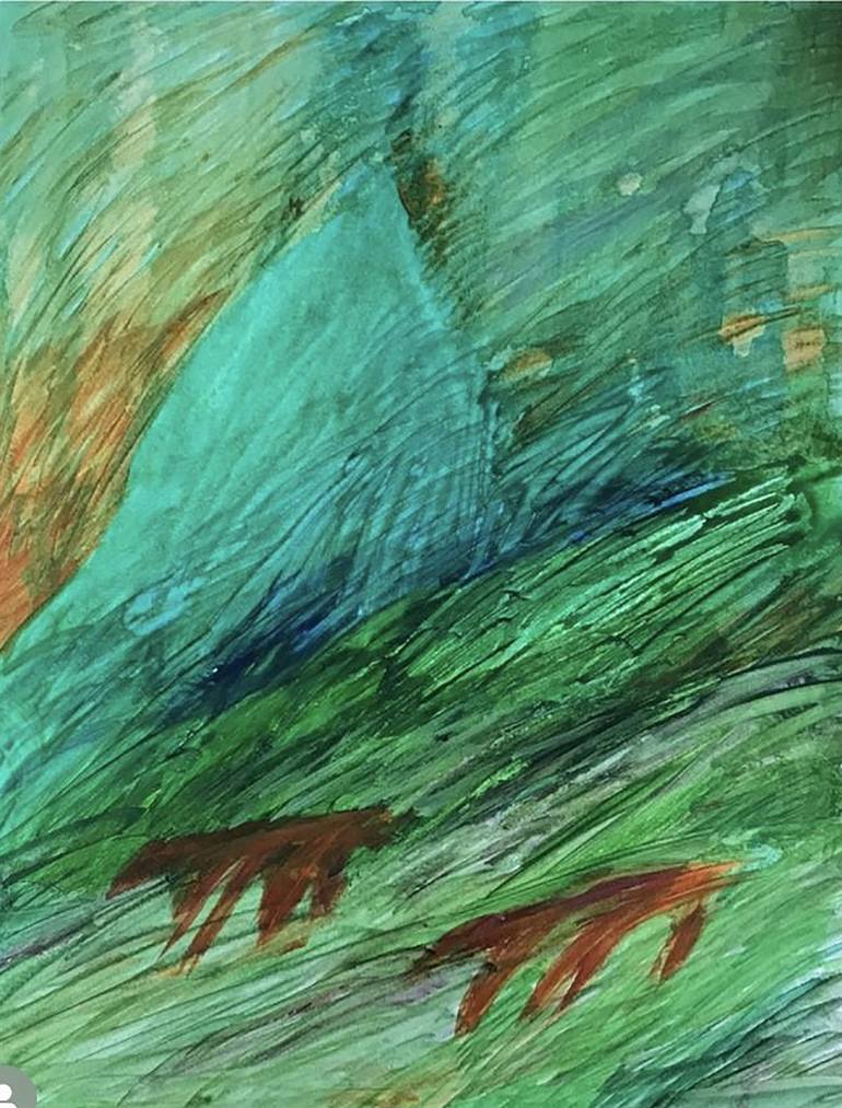 Copy of Green mountains Painting by Nuria Alegría | Saatchi Art