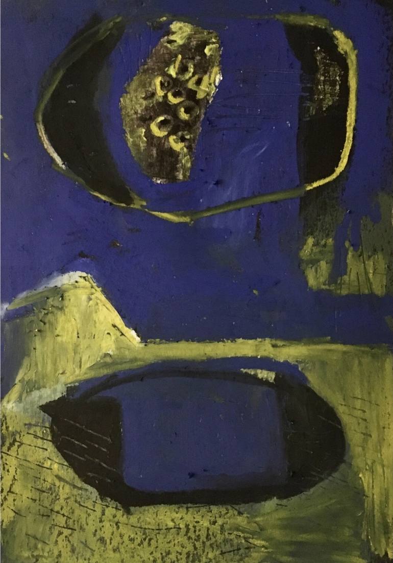 A moon Painting by Nuria Alegría | Saatchi Art