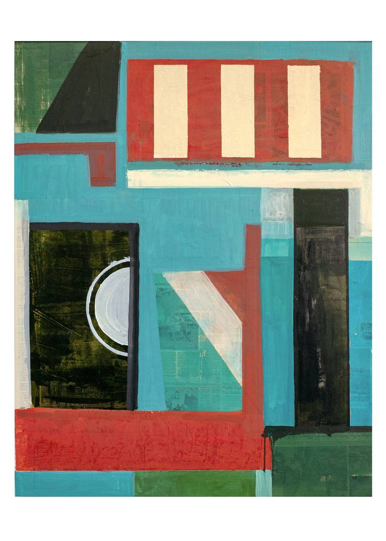 Blue Tent Painting by Susan Morrison-Dyke | Saatchi Art