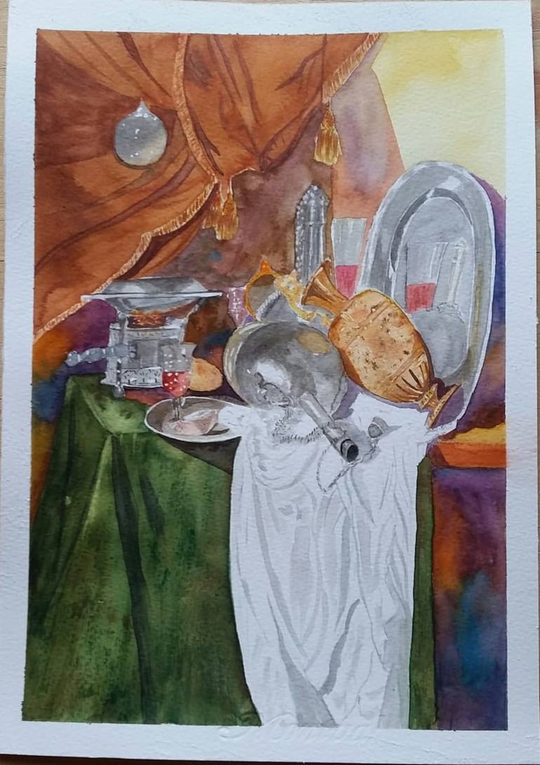 Feast and Hospitality Painting by Ayesha Ashfaq | Saatchi Art