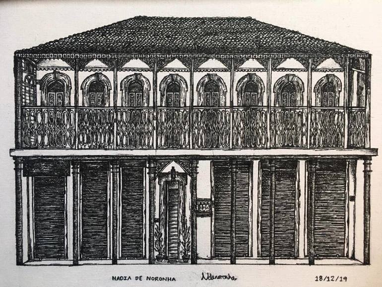 A House Drawing by Nadia de Noronha | Saatchi Art