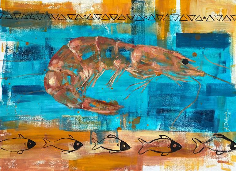 Rancid shrimp. Expectation and reality Painting by Anzhela Dotsiuk ...