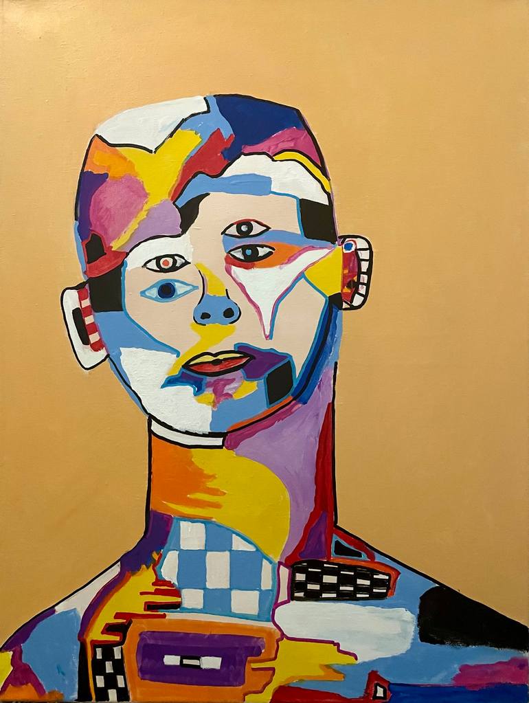 A Fractured Tear Painting by Vincenz Artworks | Saatchi Art