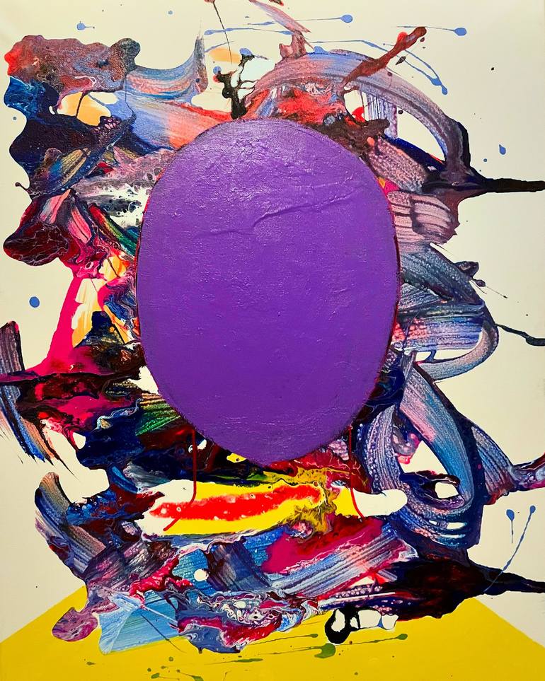 Fluid Silhouette Painting by Vincenz Artworks | Saatchi Art