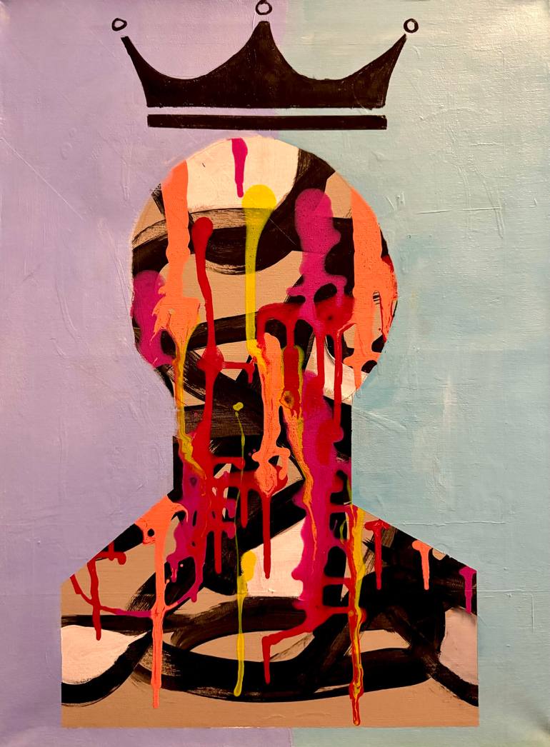 Drip Prince Painting by Vincenz Artworks | Saatchi Art
