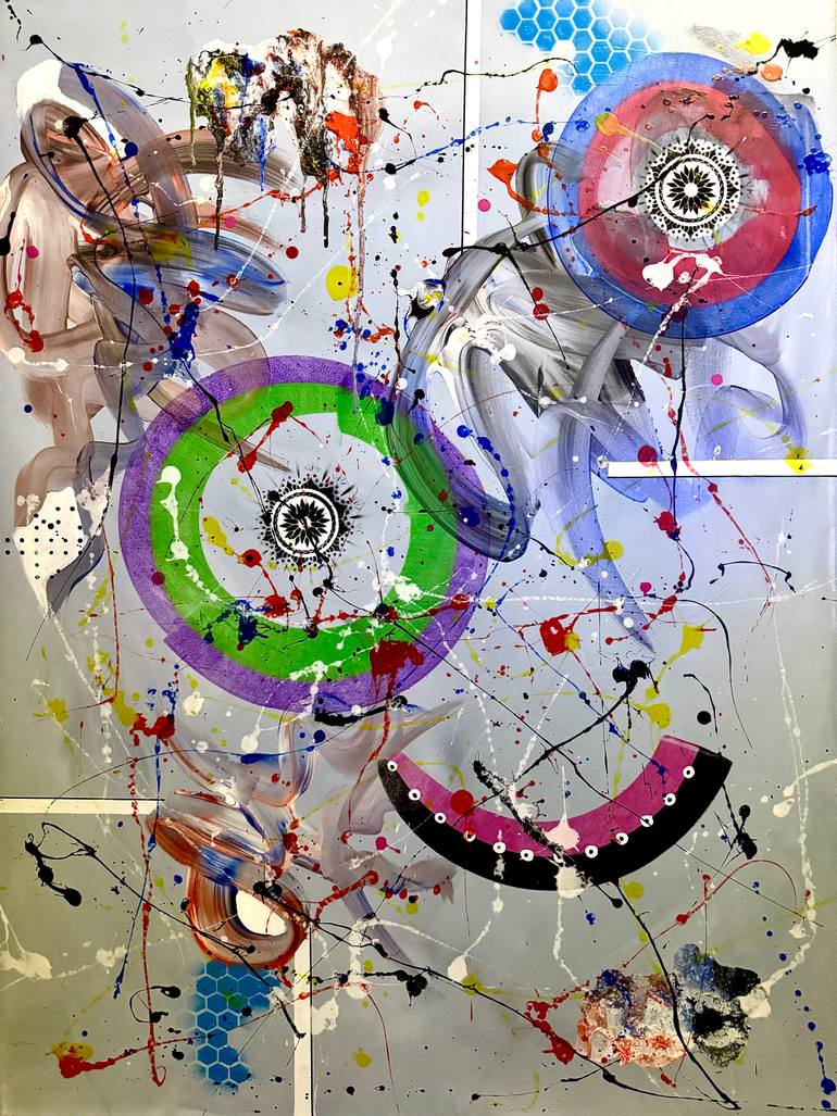 Atmospheric Dystopia Painting by Vincenz Artworks | Saatchi Art