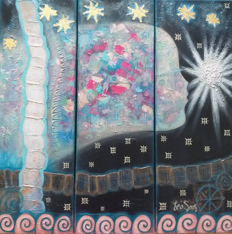 The Evening Star 7 Painting by Teo Soos | Saatchi Art