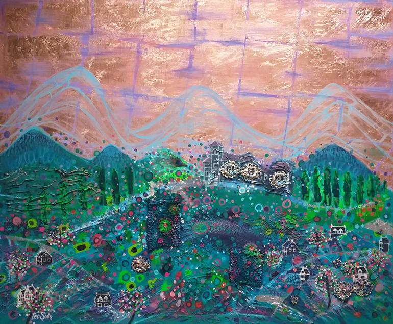 Tiptoed Spring Painting by Teo Soos | Saatchi Art