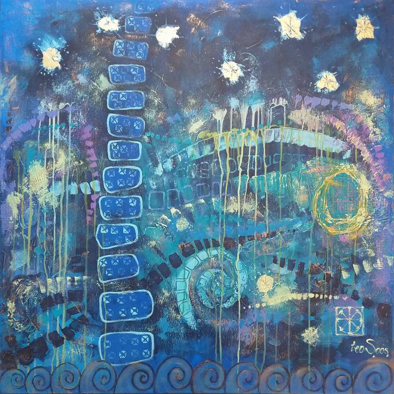 Electrical Love Painting by Teo Soos | Saatchi Art