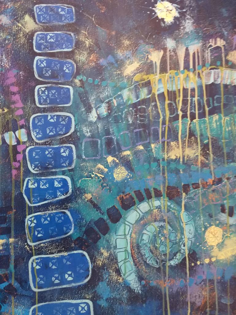 Electrical Love Painting by Teo Soos | Saatchi Art