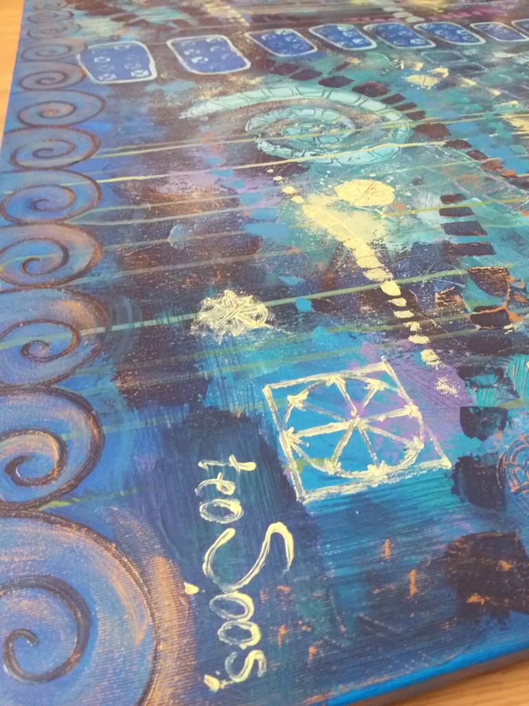 Electrical Love Painting by Teo Soos | Saatchi Art