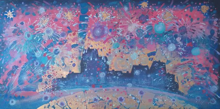 Island Celebrations Painting by Teo Soos | Saatchi Art