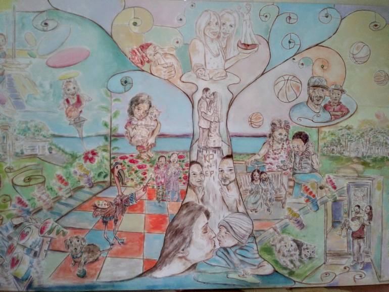 Family Tree Painting by Peter Pereira | Saatchi Art