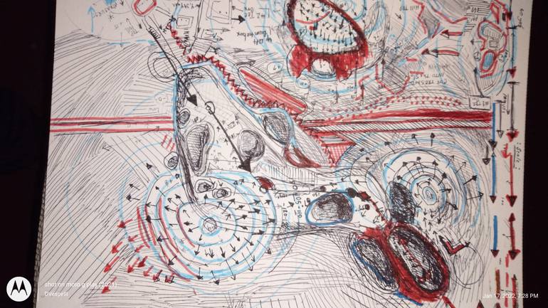 Golf course design pen and ink Drawing by Dominic Vespe | Saatchi Art