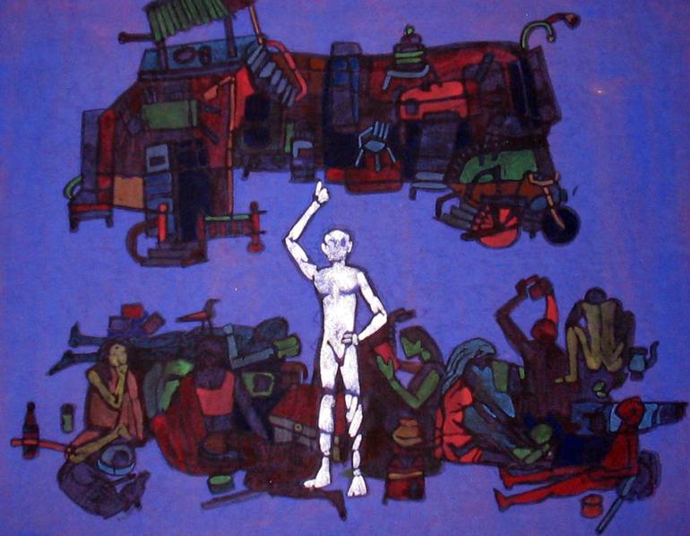 the savior Painting by probir ghosh | Saatchi Art