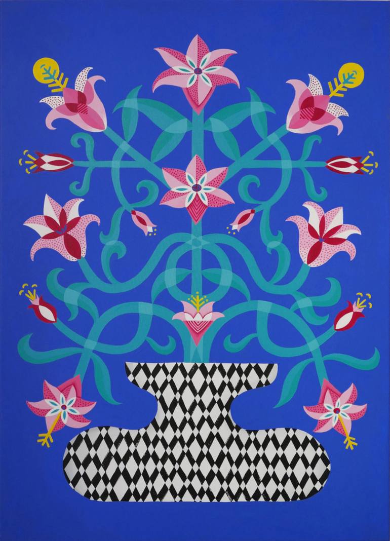 Lilies Painting by Zoë Power | Saatchi Art