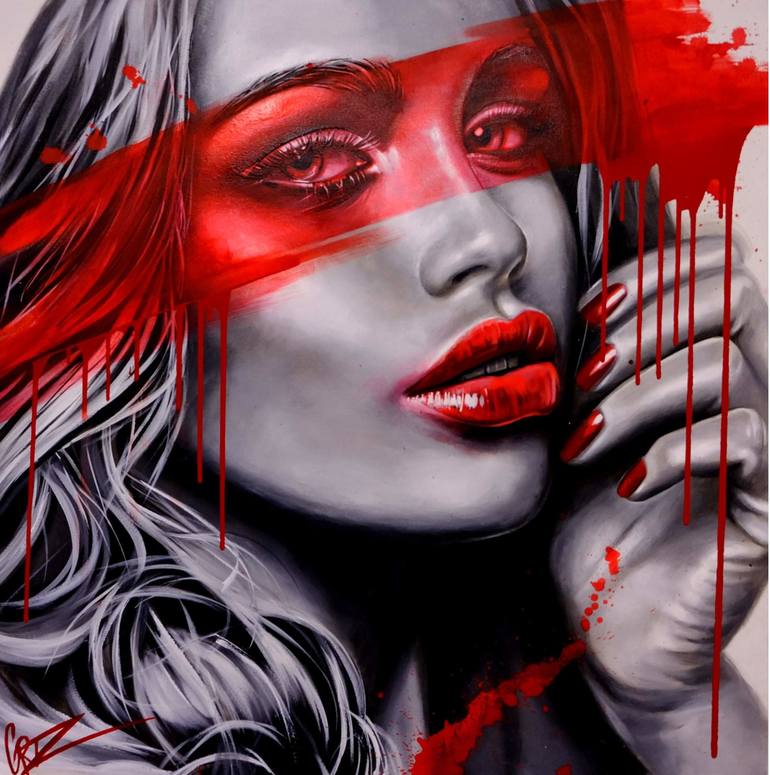 RED HOT Painting by Emma Grzonkowski | Saatchi Art