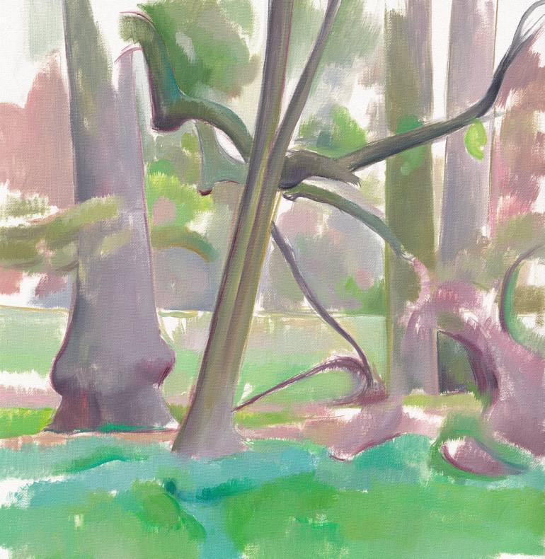 Forest oil painting impressionism tree landscape cubism Painting by ...